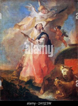 'Hl Thekla' by Franz Anton Maulbertsch is a religious painting ...