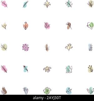 bundle of flowers hand draw style Stock Vector Image & Art - Alamy