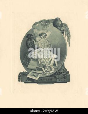 Franz von Bayros Ex libris Carl Georg von Haassen Stock Photo - Alamy