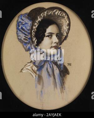 Stuck Franz Von - Portrait of Mary Stuck 4 - German School - 19th ...