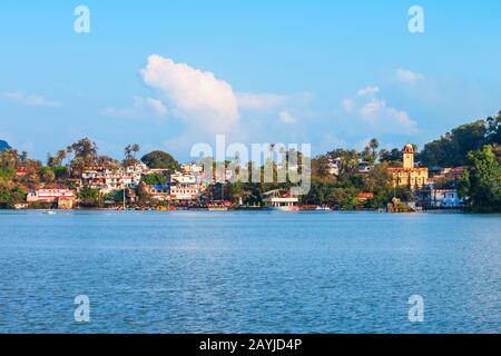 Mount Abu and Nakki lake panoramic view. Mount Abu is a hill station in ...