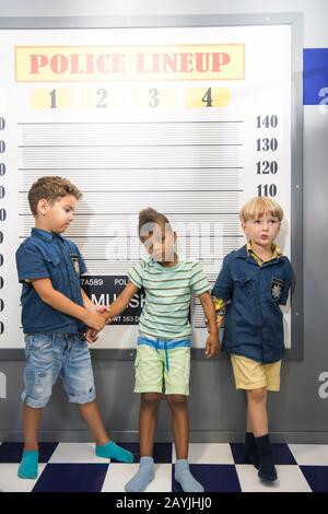 Little boy in prison in playroom Stock Photo - Alamy
