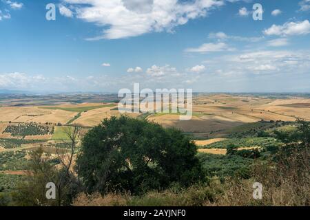 Rural landscape from Serracapriola, Foggia, Apulia, Southern Italy, at ...