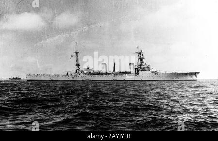French heavy cruiser Duquesne in 1943 (cropped Stock Photo - Alamy