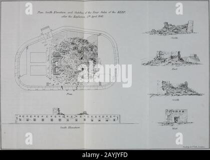 French Folly Fort After Explosion Stock Photo - Alamy