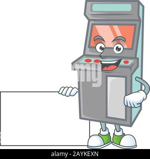 Kids board arcade game of cartoon robots and droids characters. Kids ...