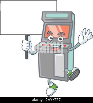 Kids board arcade game of cartoon robots and droids characters. Kids ...