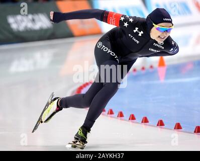 Kimi Goetz (USA) 1000 meter during ISU World Single Distances Speed ...