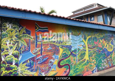Murals at Bohemian Beach Bums, Small Craft Harbour, Tuzi Gazi, Richards ...