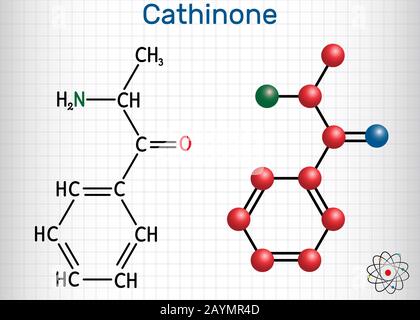 Cathinone chemical formula. Cathinone chemical molecular structure ...