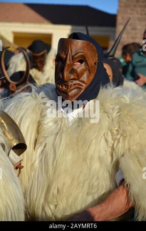 Mamoiada, Sardinia. Mammuthones traditional carnival Stock Photo - Alamy