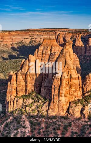 Book Cliffs rock formations, Colorado National Monument, Colorado, USA ...