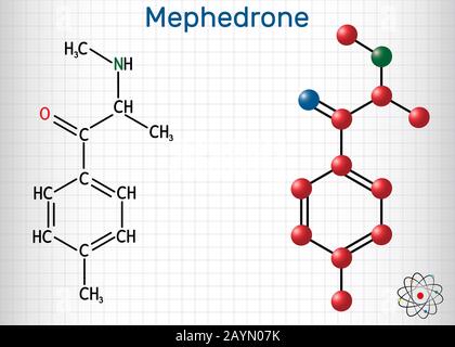 Mephedrone a synthetic stimulant drug of the amphetamine and Stock ...
