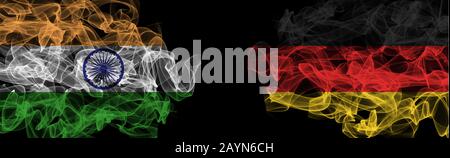 Flags of Germany and India as symbol of diplomatic relationship Stock ...