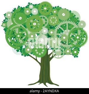 Clean green energy concept, Alternative energy, sustainable eco system ...