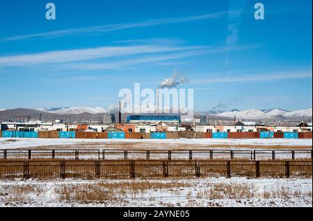 Mongolia - Ulan Bator (Ulaanbaatar). Suburbs, slums Stock Photo - Alamy