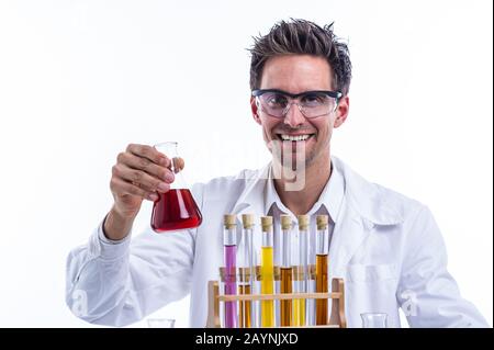 Facharbeiter im Labor Stock Photo - Alamy
