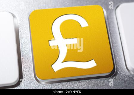 British pound sign on a keyboard Stock Photo - Alamy