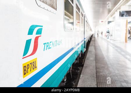 Train of Trenitalia, Italian railway company, Italy, Europe Stock Photo ...