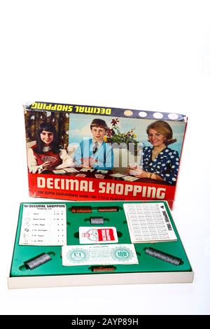 Turner research ltd decimal shopping game circa 1970s isolated on a ...