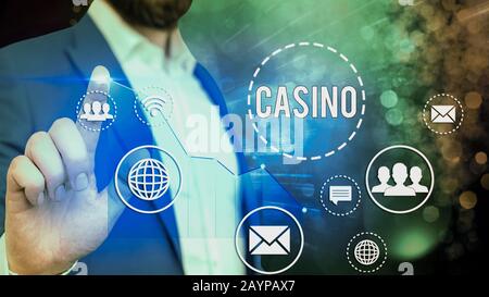Handwriting text writing Casino. Conceptual photo a building where ...