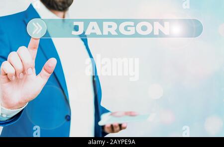 Handwriting text writing Jargon. Conceptual photo special words or ...