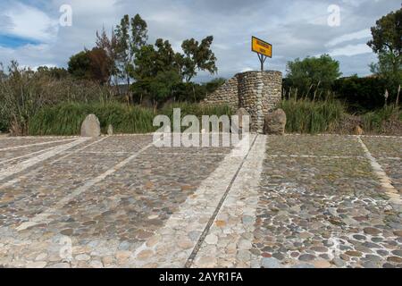 Ecuador Equator monument - The Quitsato Sundial on the equator at ...