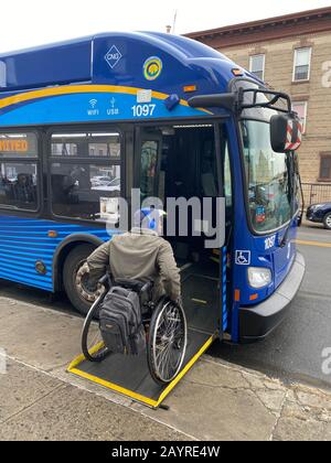 Disabled bus ramp Stock Photo - Alamy