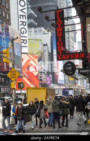 The Playwright Tavern, Times Square, Manhattan, New York City, USA ...
