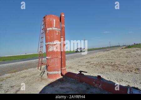 Farm standpipe for irrigating water food production in central San ...