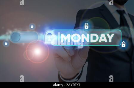 Conceptual hand writing showing It S Monday. Concept meaning welcoming ...
