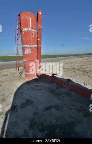 Farm standpipe for irrigating water food production in central San ...