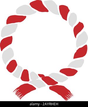 Japanese traditonal Noted rope / Shimenawa vector illustration set ...