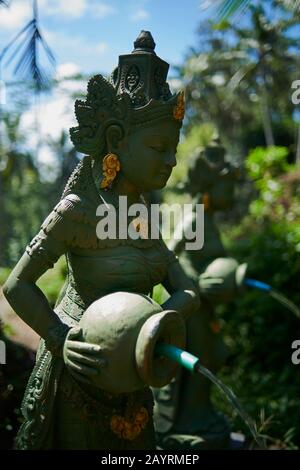 Stone statue of Water Goddess from Teotihuacan culture of Mexico ...