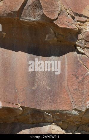 Strange shapes and figures that have been carved into the ancient ...