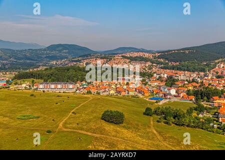 Podgorica aerial view Stock Photo - Alamy