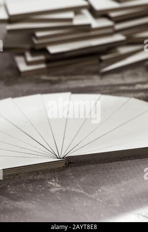 White textolite sheets. This is layered composite material based on ...