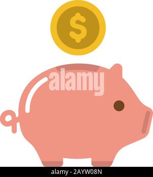 piggy saving money income icon Stock Vector Image & Art - Alamy