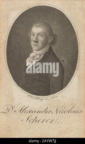 Portrait of Alexander Nicolaus Scherer (1771-1824), 1800. Private ...