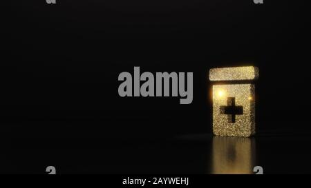 Pill Bottle Black 3D Rendering Stock Photo - Alamy