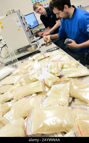 production of plastic packaging materials in the factory Stock Photo ...