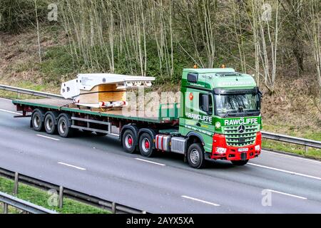J.B. RAWCLIFFE & Sons Ltd, HGV towing 1SL5TX NOOTEBOOM Super Trailer ...