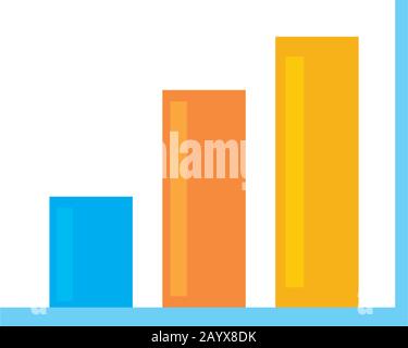 Workflow bars fill style icon design, Infographic data information ...