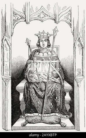 Ludwig Ix., King of France, Saint Stock Photo - Alamy