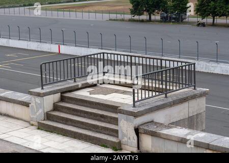 Adolf Hitlers podium overlooking the Zeppelin field in the main ...