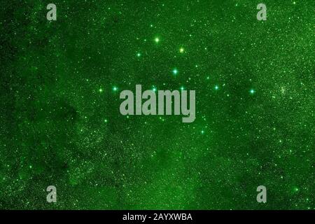 Beautiful green space, with galaxies and nebulae. Elements of this ...