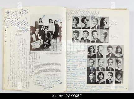 1967 High School Yearbook, USA Stock Photo - Alamy