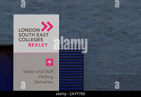 Bexley, London, United Kingdom - February 8, 2020: Signage outside ...