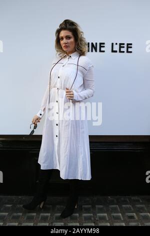 Elle Lee attends the Edeline Lee AW20 Presentation during the London ...