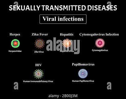 Viral and bacterial infections. Sexually transmitted diseases. Infographics. Vector illustration ...